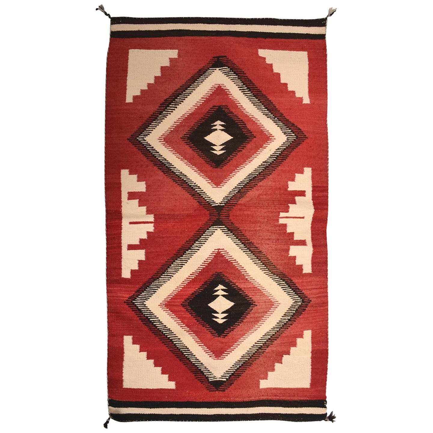 Antique Southwestern American Indian Navajo Style Rug, Circa 1930 For ...