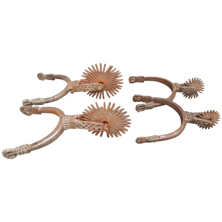 Two Pairs of Vintage Spanish Spurs at 1stDibs | spanish spurs for sale ...