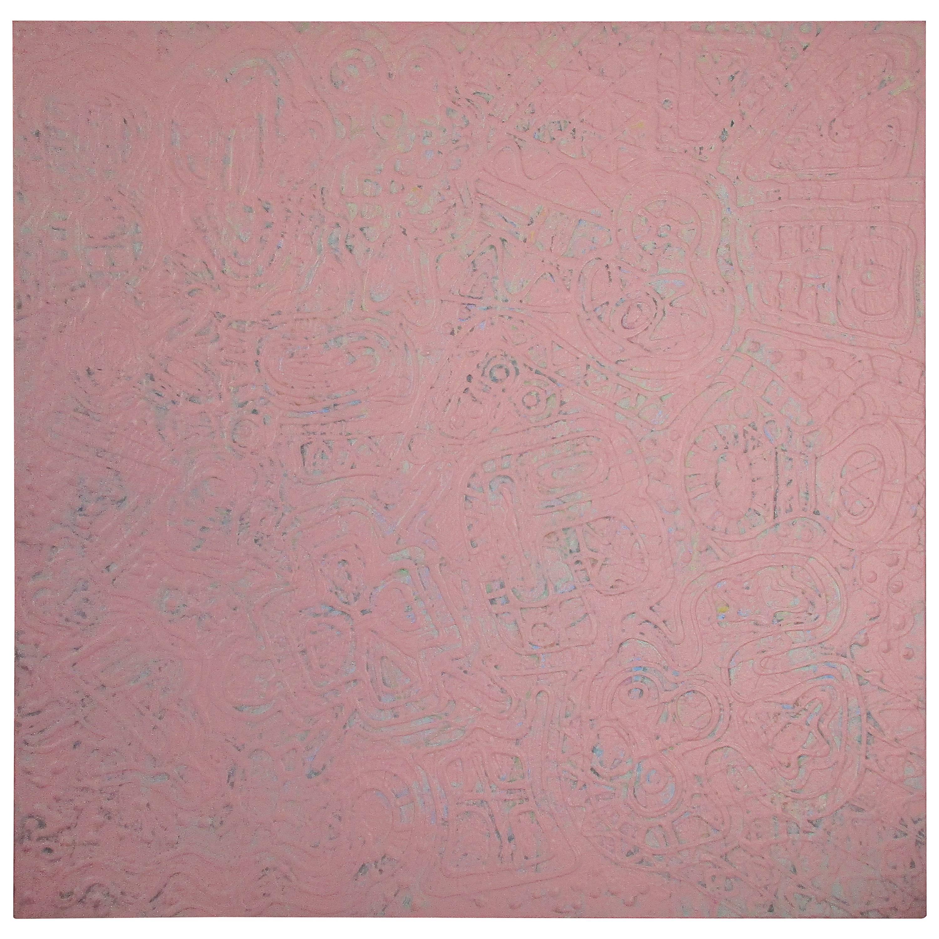 Pink Abstract Painting by Arnie Arlow at 1stDibs