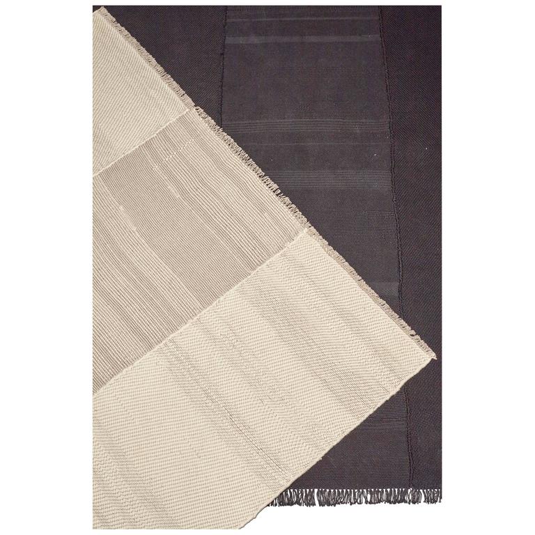 Whipstitch Rug by Dane Co. - Cotton and Silk For Sale at 1stDibs