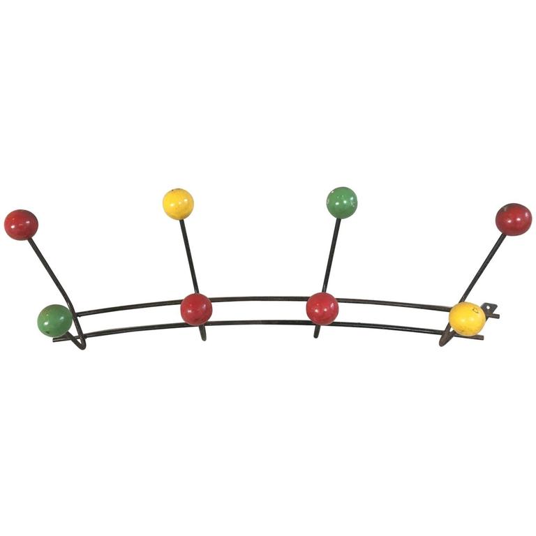 Original 1950s Sputnik Atomic Metal Coat Hook Rack / Unrestored For ...