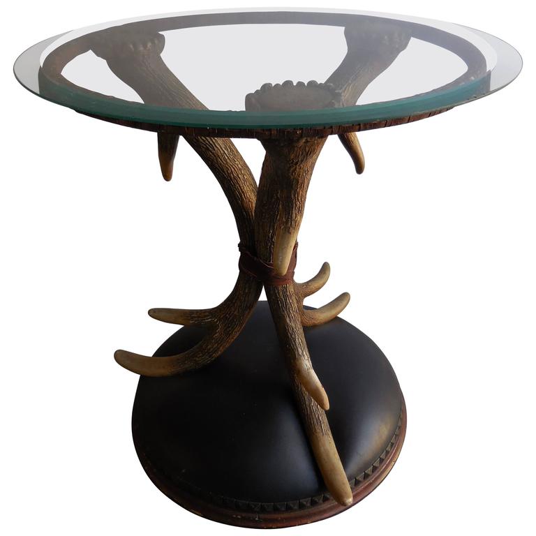 1930s Antler Table For Sale at 1stDibs