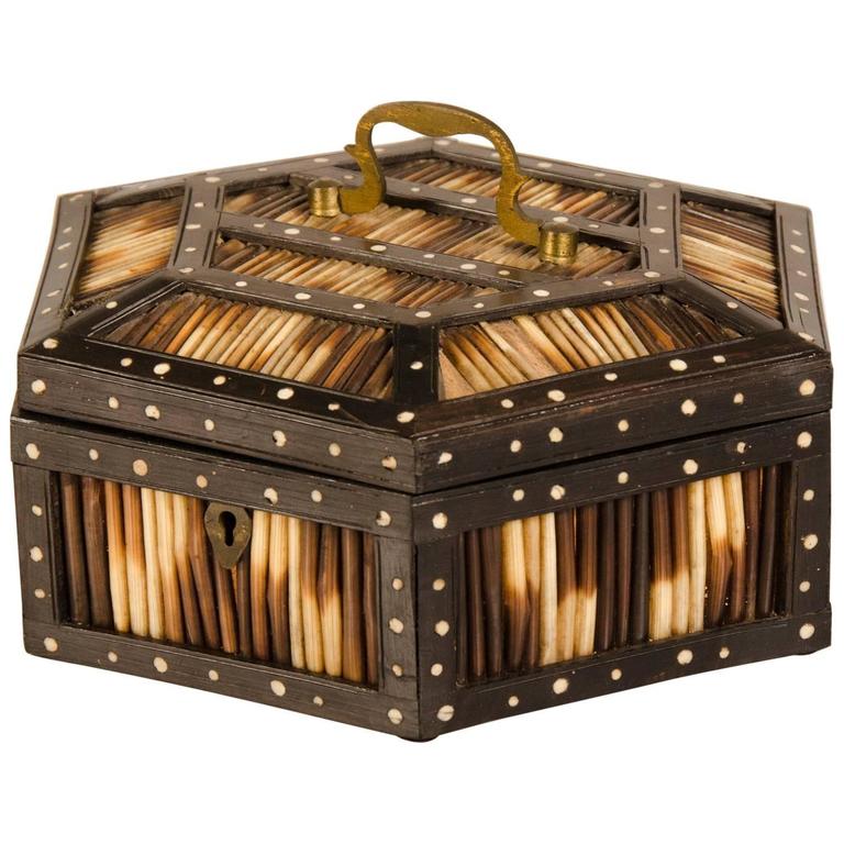 Antique English Quill Box, circa 1880 at 1stDibs