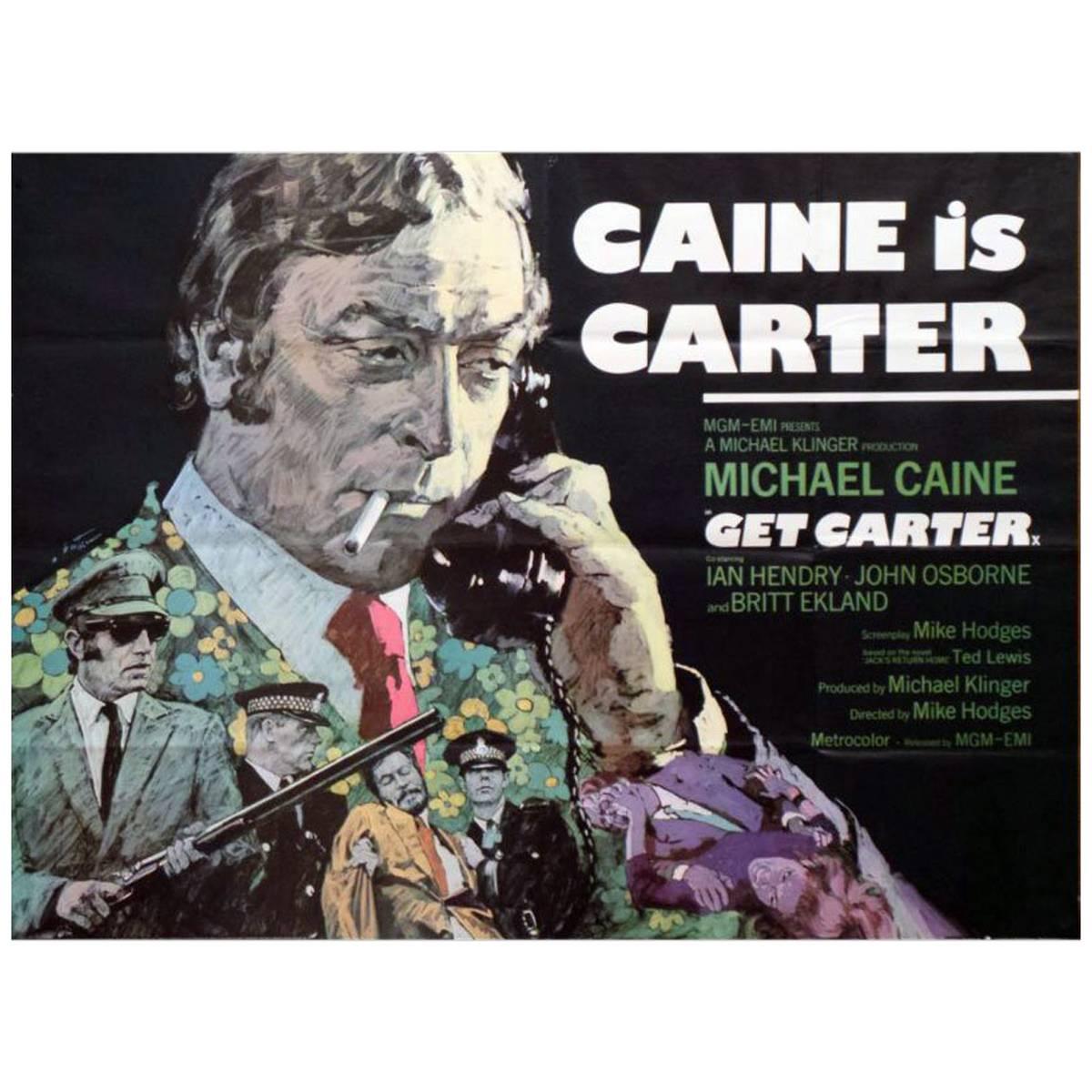 "Get Carter" Film Poster, 1971 For Sale at 1stDibs