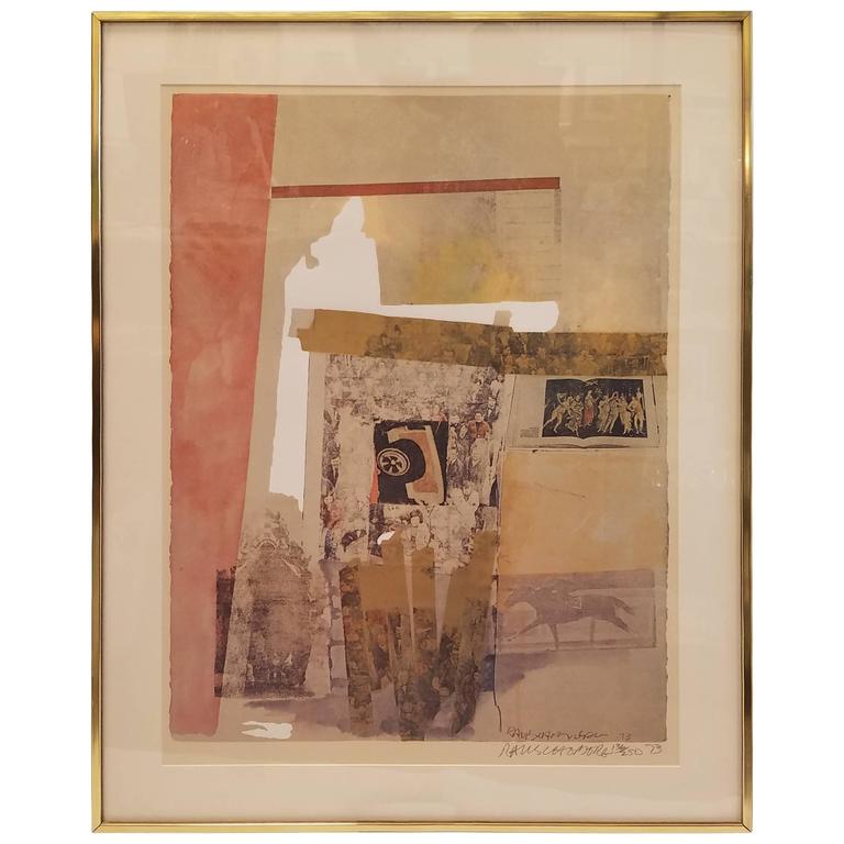 Robert Rauschenberg "Watermark" Color Lithograph, Signed 136/250, 1973 ...