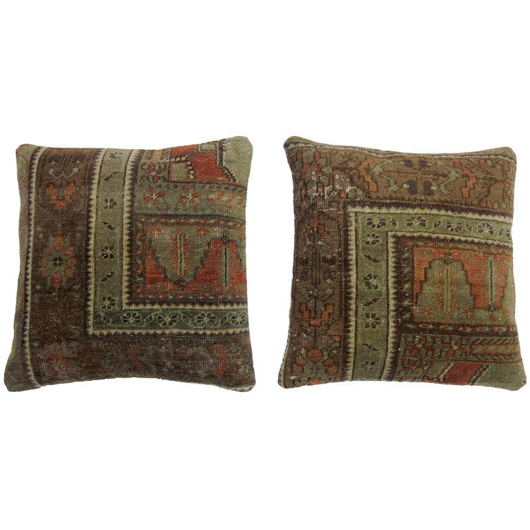 Pair of Turkish Rug Pillows at 1stDibs