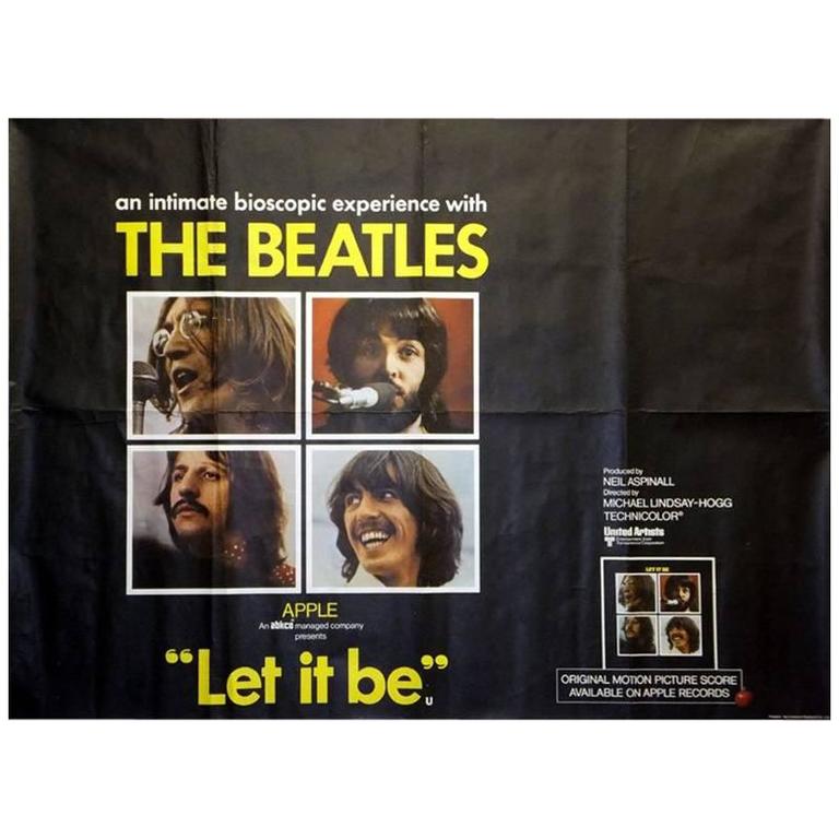 "Let It Be" Poster, 1970 For Sale at 1stdibs