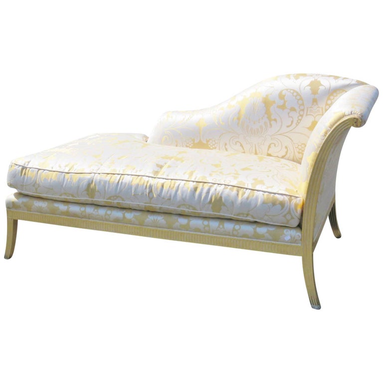 Regency Style Gilt Painted Recamier at 1stDibs