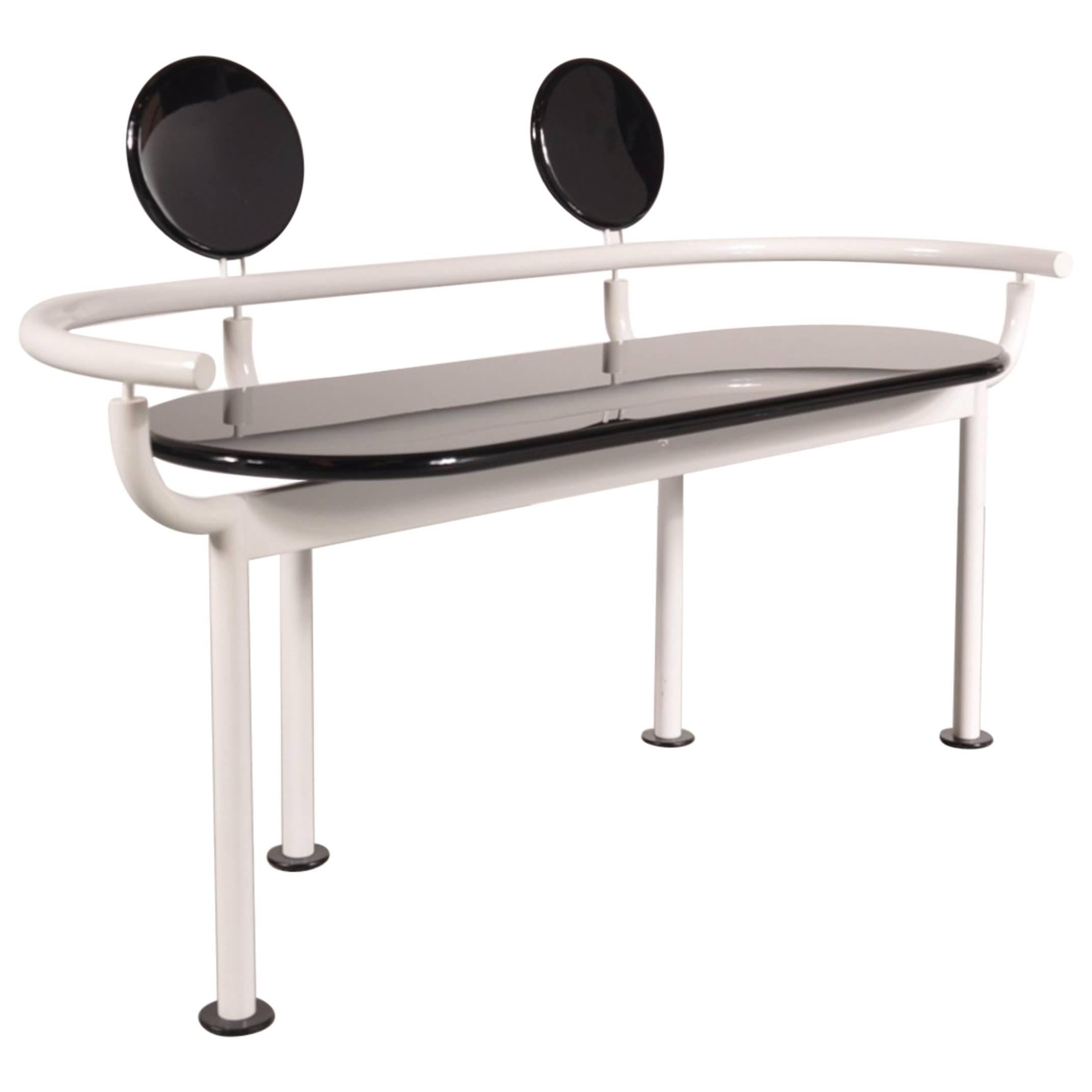 Memphis Style Bench, Attributed to Ettore Sottsass, circa 1980 at 1stDibs