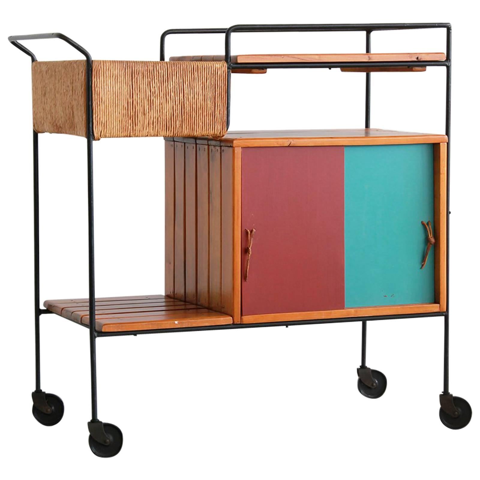 Arthur Umanoff Bar Cart at 1stDibs