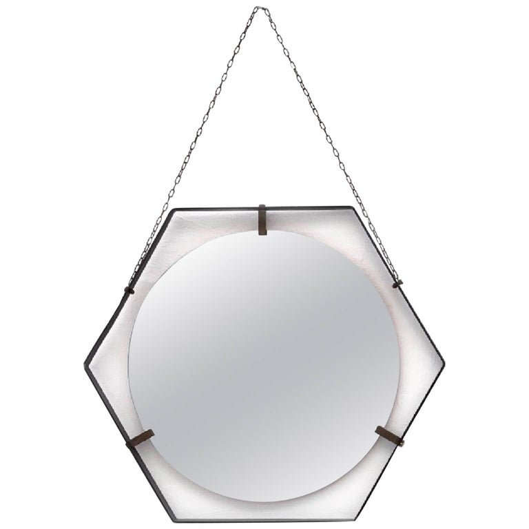 Italian Pentagon Floating Mirror at 1stDibs