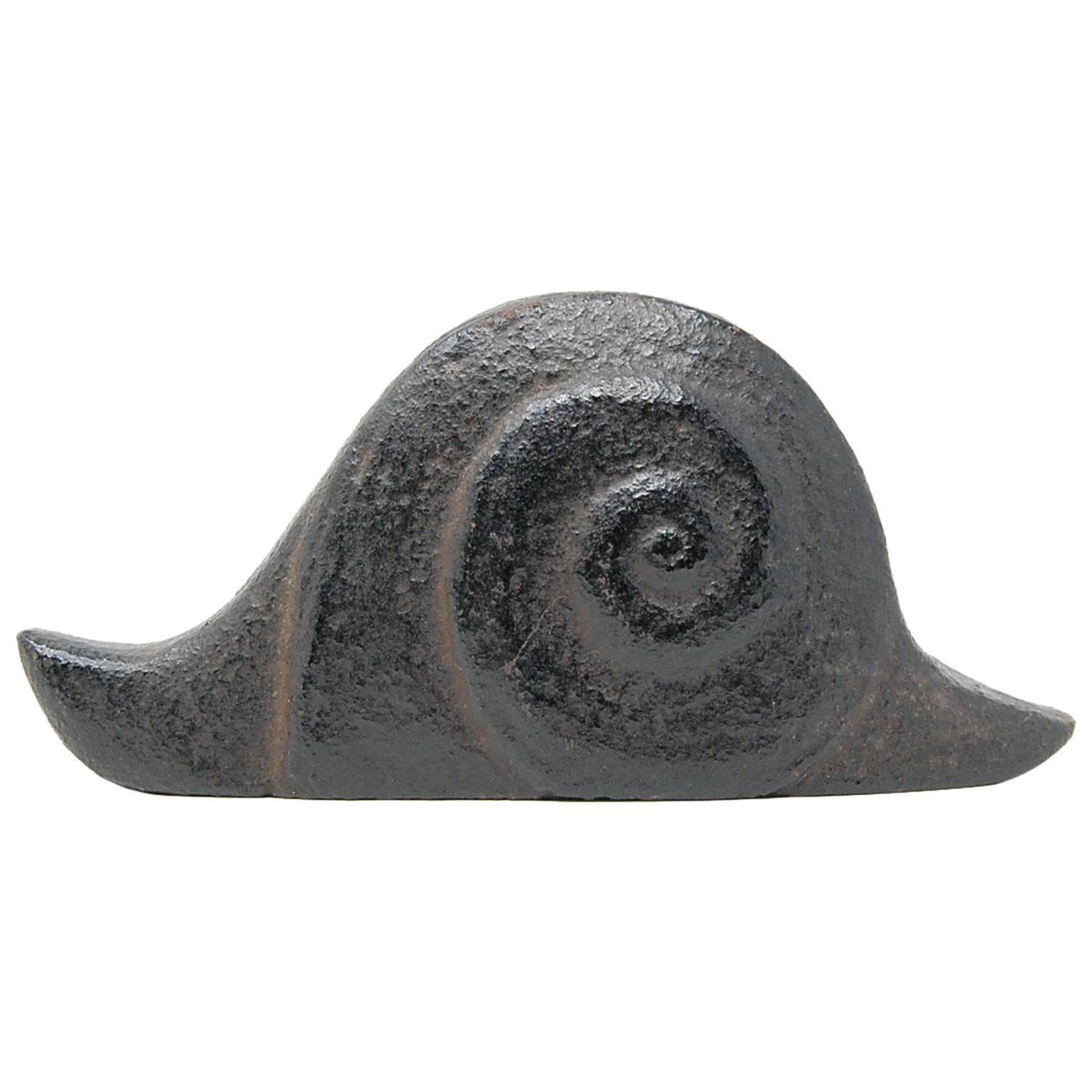 Cast Iron Snail Sculpture at 1stDibs