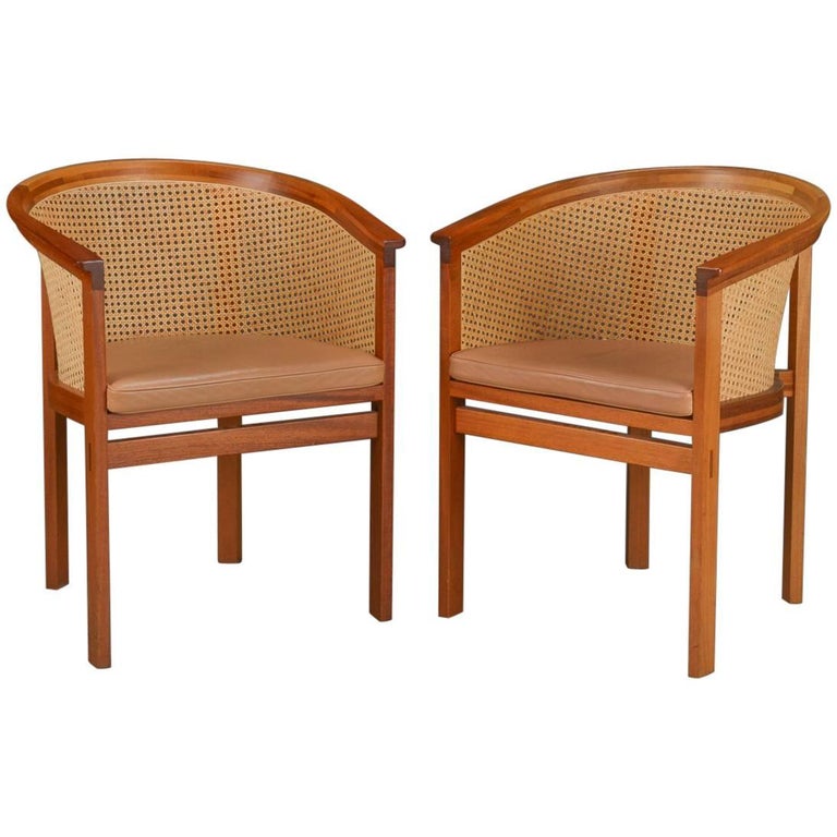 1980s Rud Thygesen - Johnny Sørensen Mahogany King Series Armchair by ...