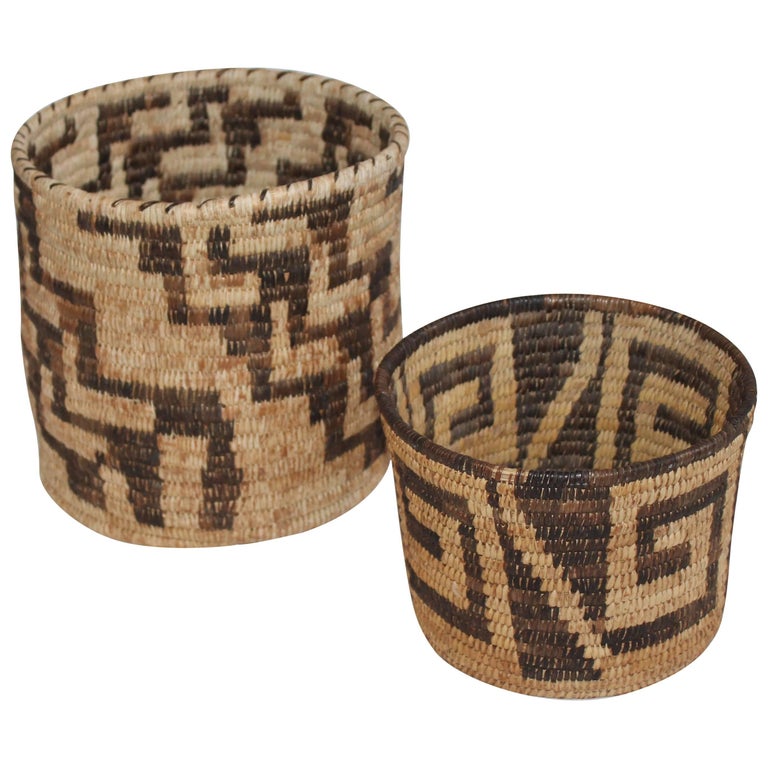 Two Papago Indian Baskets at 1stDibs