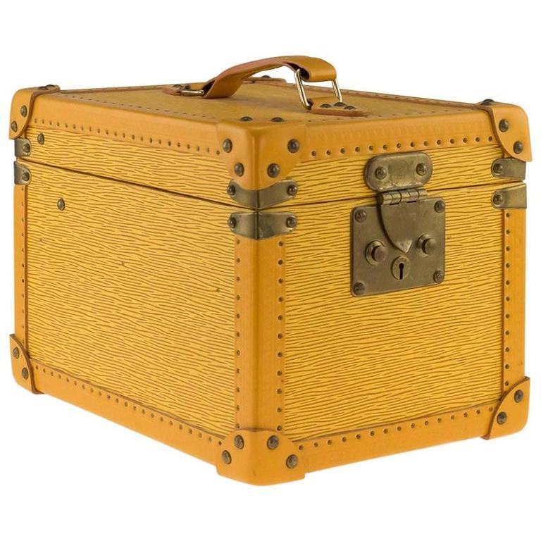Genuine Louis Vuitton Yellow Epi Leather Beauty Case Box, circa 2000 at ...