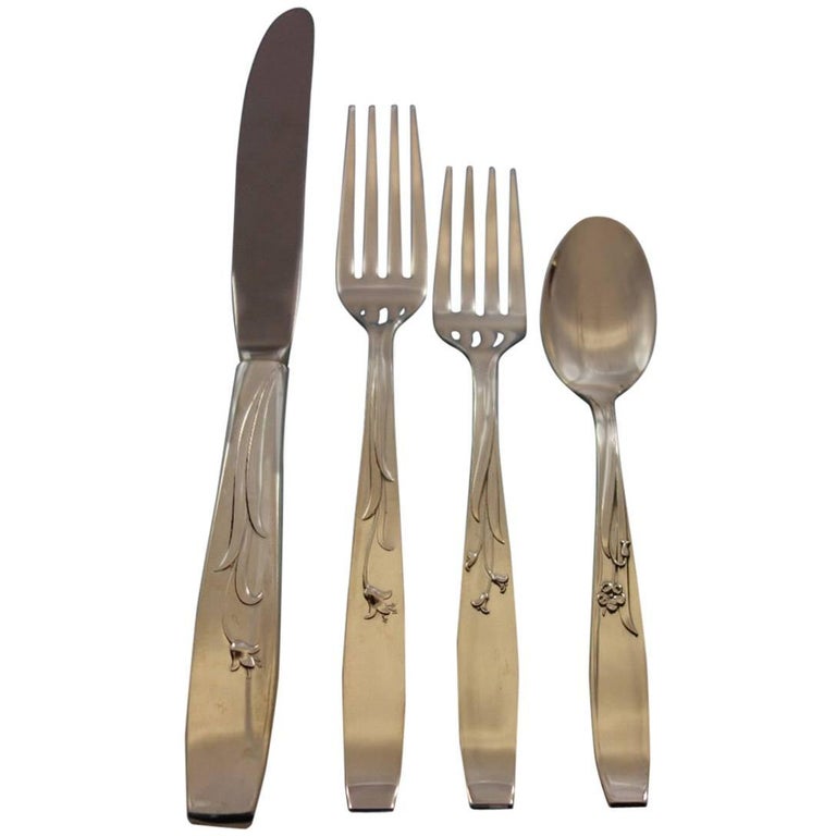 Mayfair by Frank Smith Sterling Silver Flatware Set Eight Service 50 ...