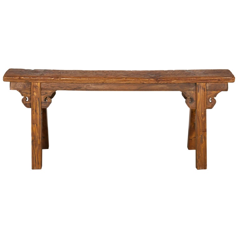 Classic Two Person Chinese Bench, circa 1900 For Sale at 1stDibs