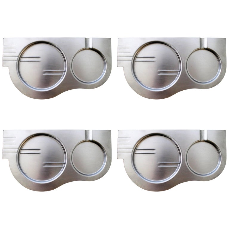Set of Four Revere Art Deco Ashtrays at 1stDibs