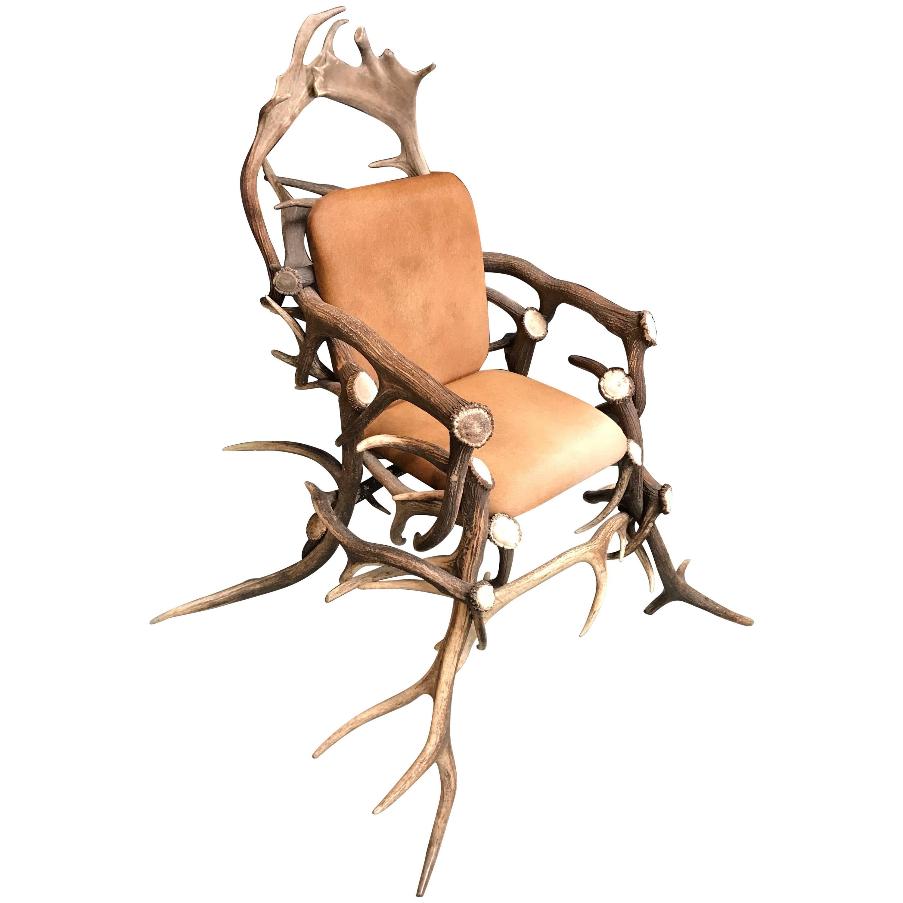 Unique Antler Chair at 1stdibs
