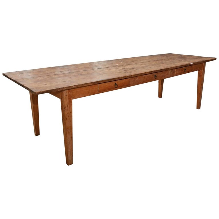 Antique American Country Harvest Table at 1stDibs