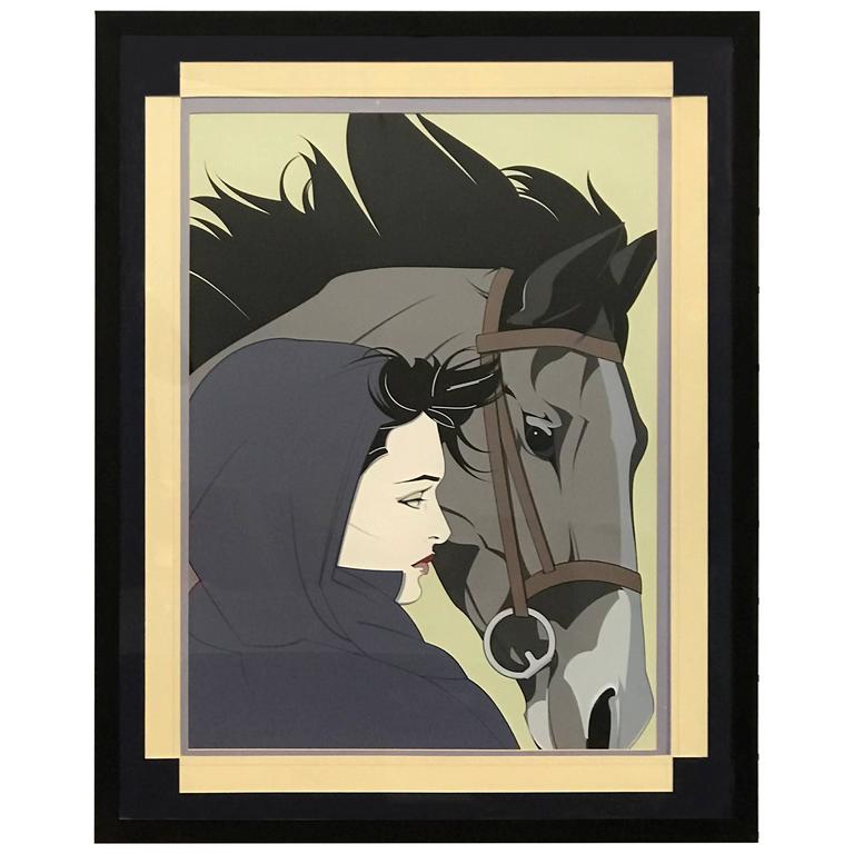 "The Horse and the Woman" Silkscreen by Patrick Nagel at 1stDibs ...