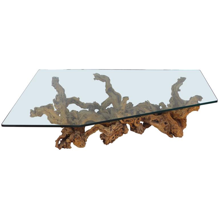 Mid-Century Overscale Grapevine Coffee Table at 1stDibs
