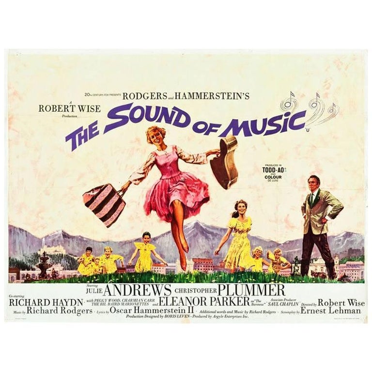 "The Sound Of Music" Film Poster, 1965 at 1stDibs