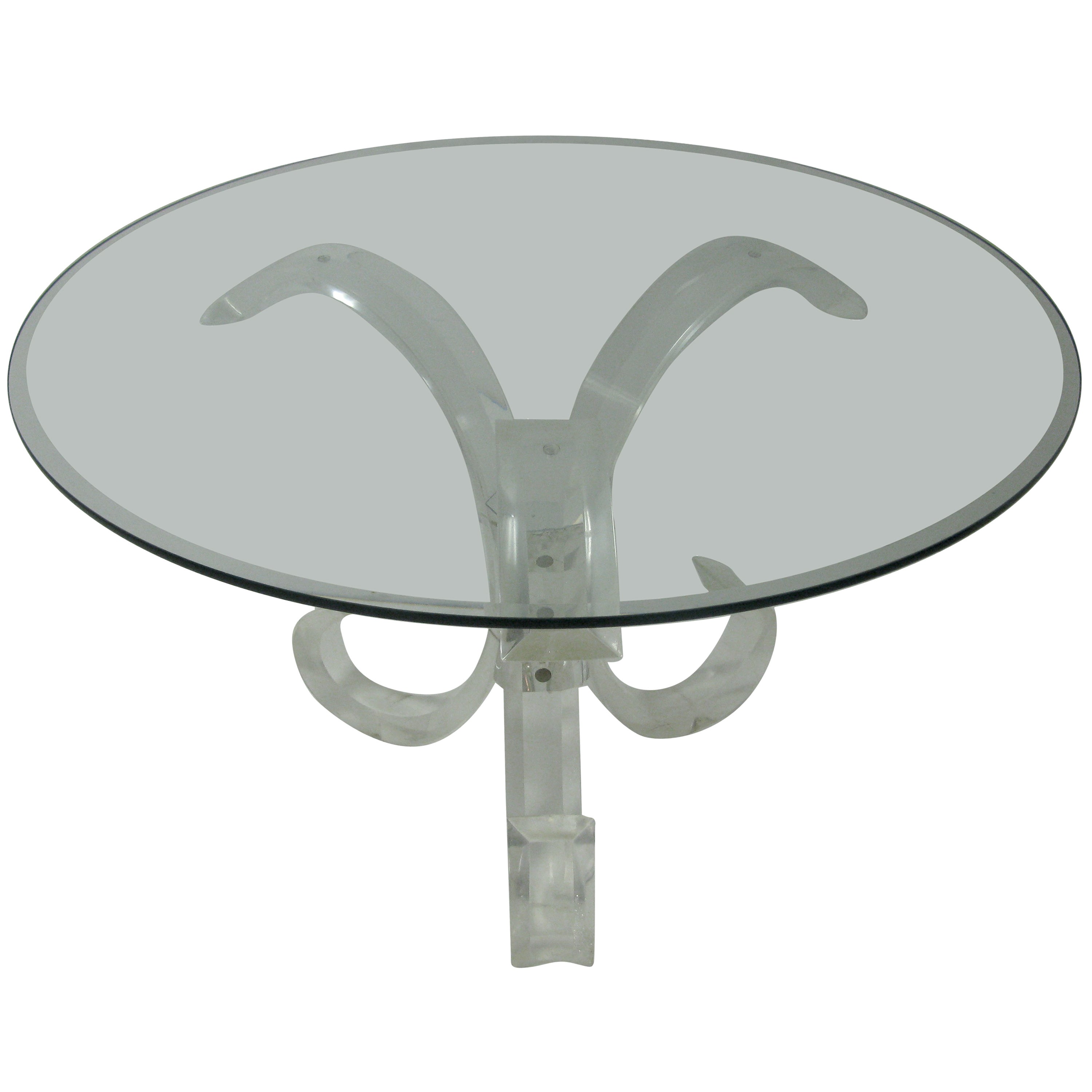 Lucite Sheaf form Dining Table at 1stDibs