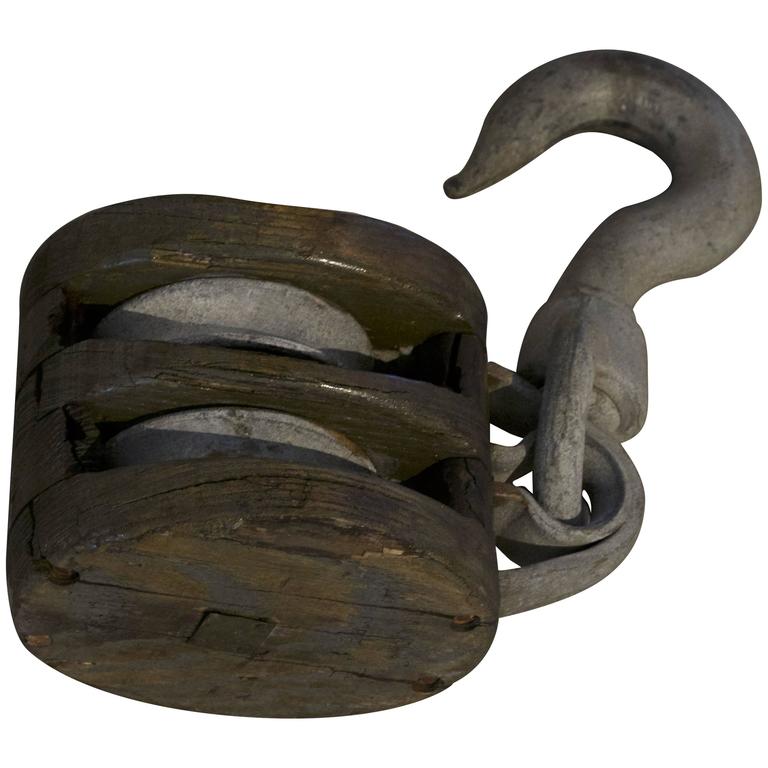Authentic Ship's Pulley For Sale at 1stDibs