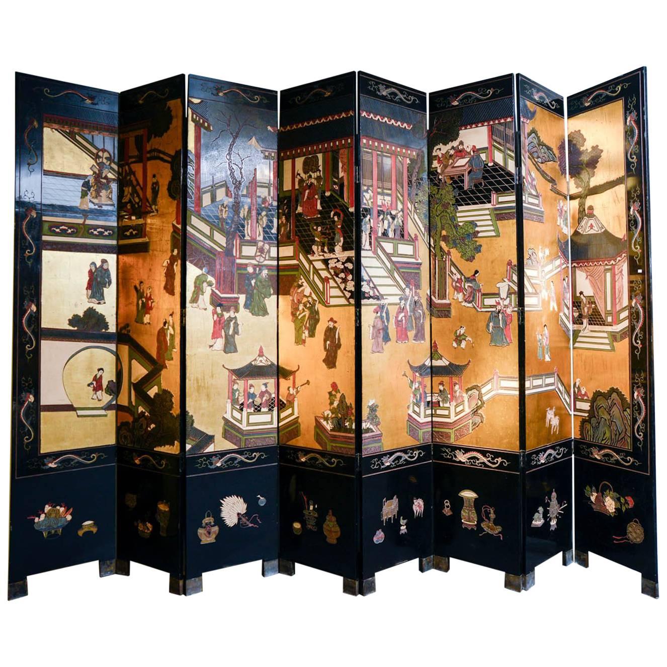 Exceptional Japanese Style Screen at 1stDibs