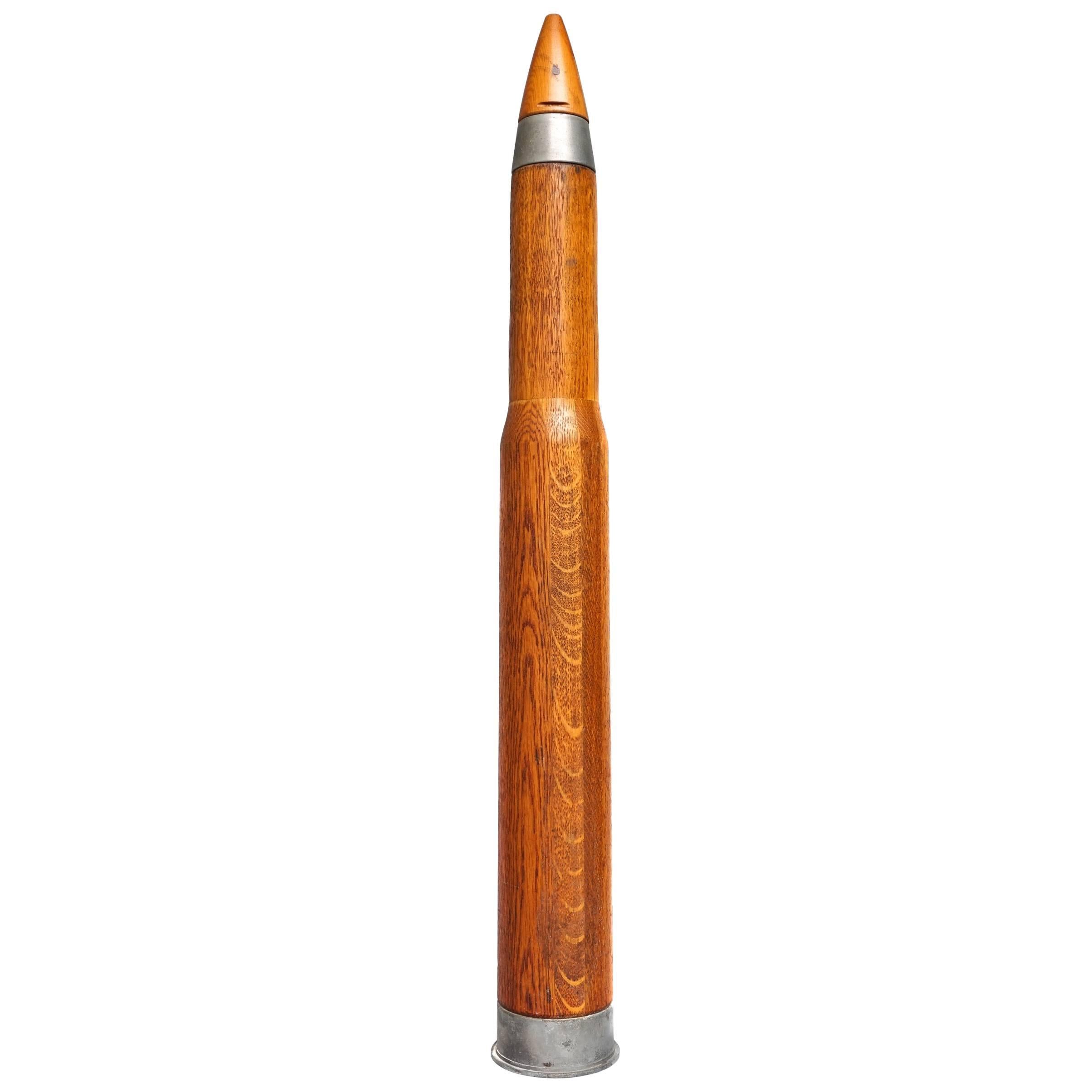 American 1944 WWII Wooden Artillery Navy Training Drill Round at ...
