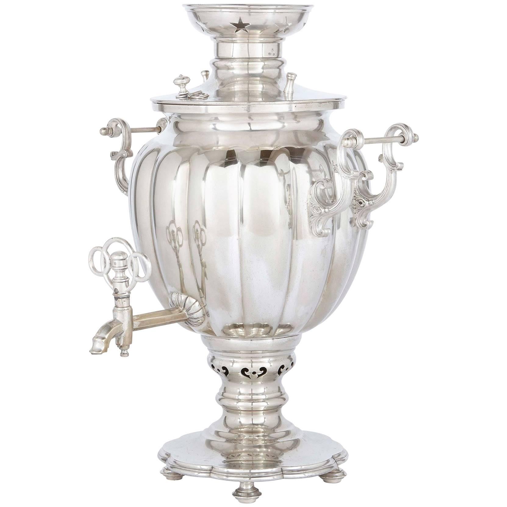 Antique 18th Century Russian Solid Silver Samovar at 1stDibs