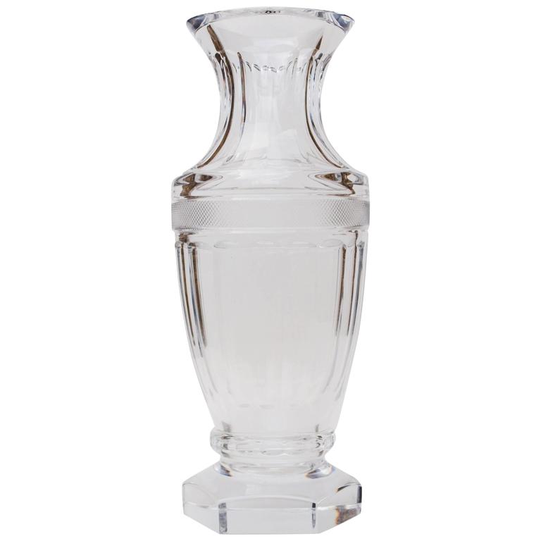 Rogaska Large Crystal Vase at 1stDibs