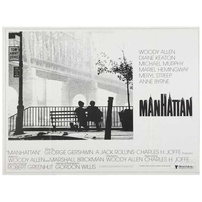 "Manhattan" Film Poster, 1979 For Sale at 1stDibs
