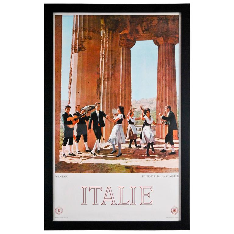 1963 Vintage Original Italian Travel Poster at 1stDibs | original ...