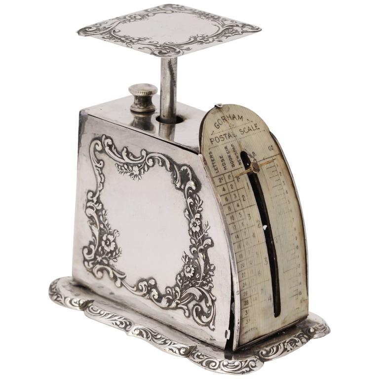 Victorian Sterling Silver Postage Scale at 1stDibs