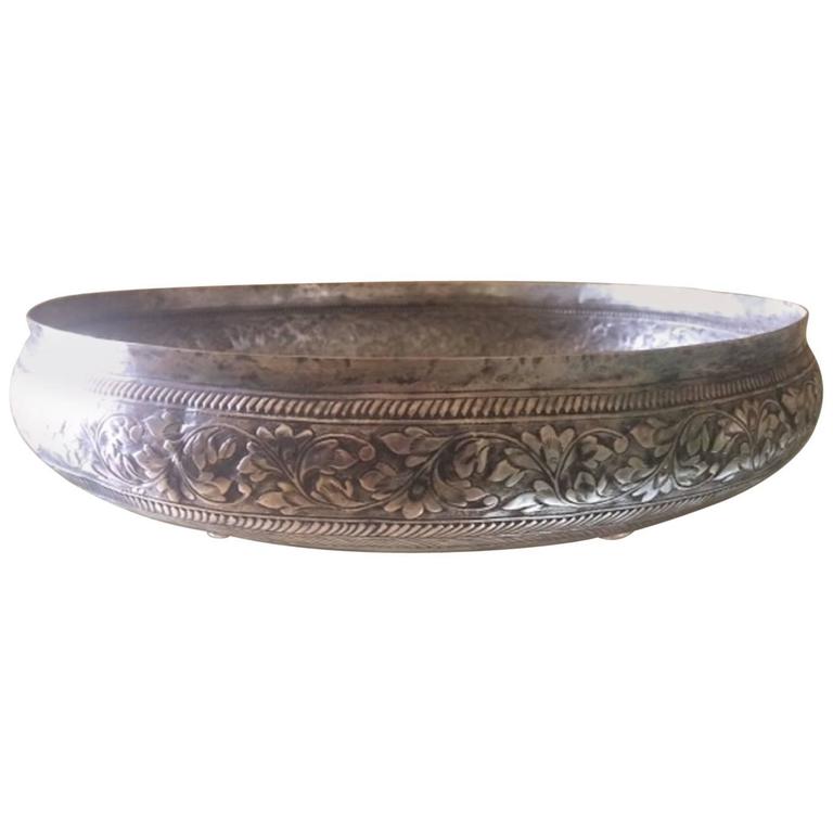 Indian Silver Bowl at 1stDibs