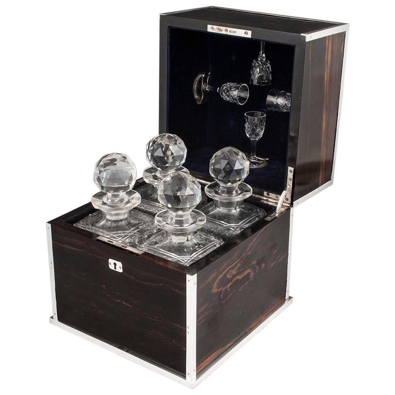 Betjemann and Sons Silver Decanter Box at 1stDibs