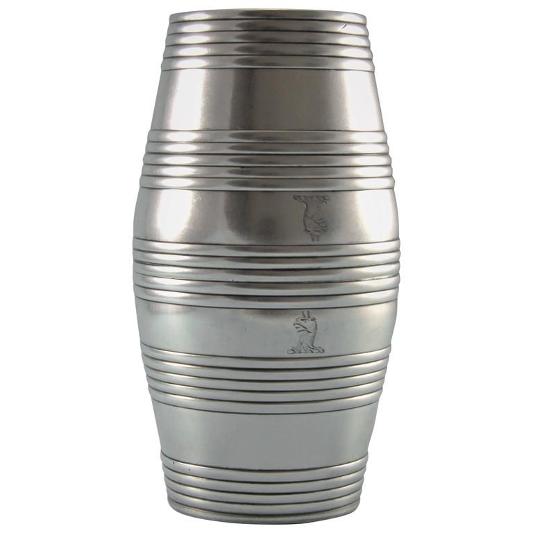 George III Sterling Silver Double Beaker in the Form of a Barrel ...