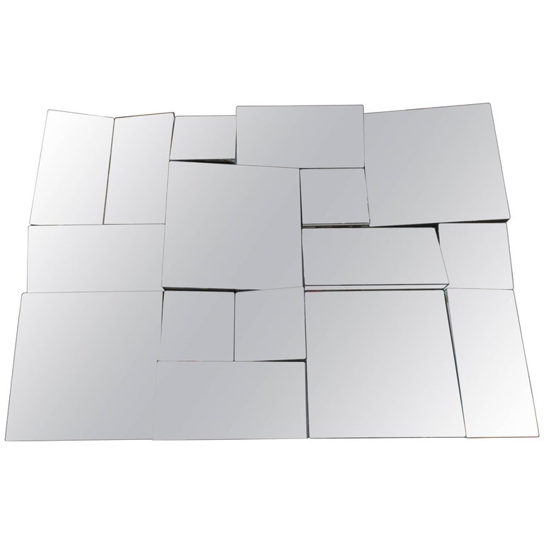 Fabulous Original Slopes Cubist Mirror by Neal Small at 1stDibs