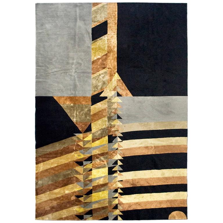 After Frank Lloyd Wright, May Triangles Rug, BSB Edition, circa 2000 ...
