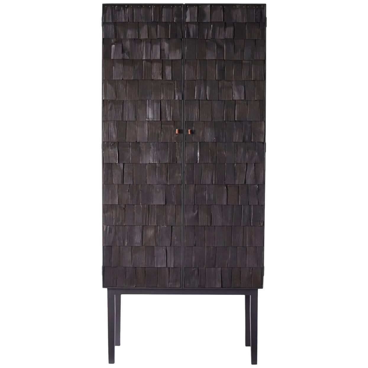 Handmade Scorched Shake Cabinet in Ash Wood by Sebastian Cox Benchmark ...