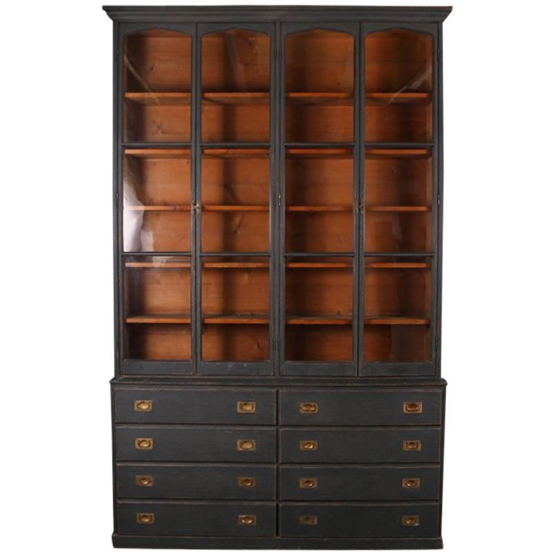 Painted Library Bookcase at 1stDibs