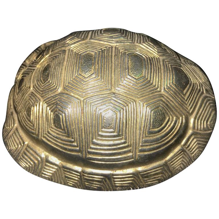 Italian Brass Turtle Shell Sculptural Bottle Opener For Sale at 1stDibs