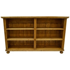 Pine Double Bookcase at 1stDibs