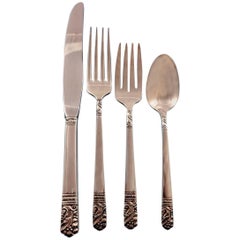 Mansion House by Heirloom Oneida Sterling Silver Flatware Set 8 Service ...