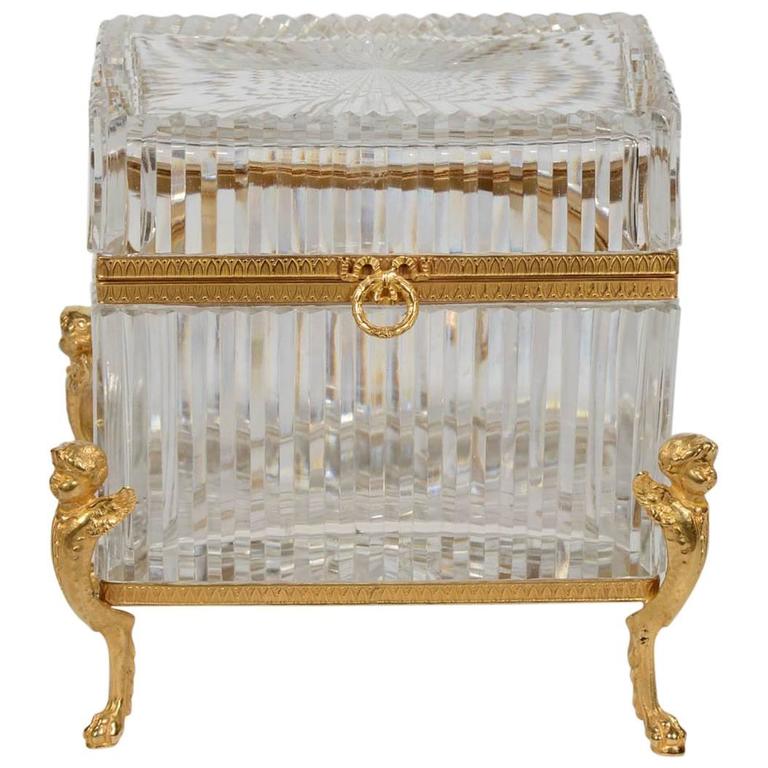 Stunning Crystal Box For Sale at 1stDibs