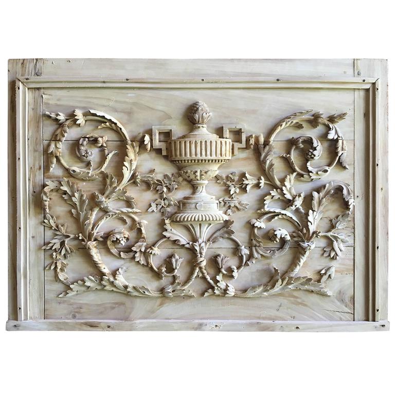 Louis XVI Period Carved Trophy Panel, 18th Century at 1stDibs