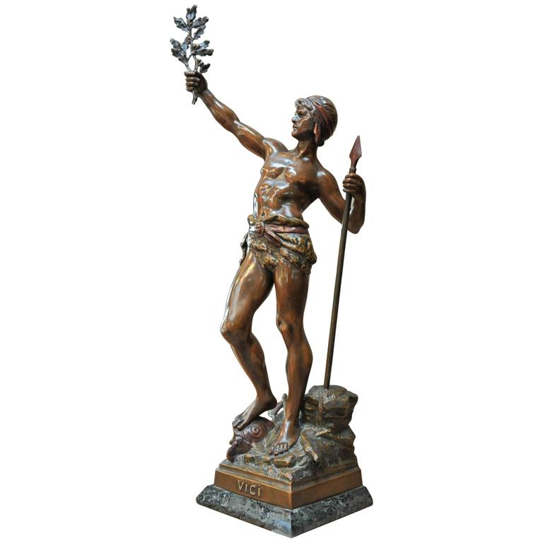19th Century Man Statue "VICI " by Louis Moreau at 1stDibs | louis ...