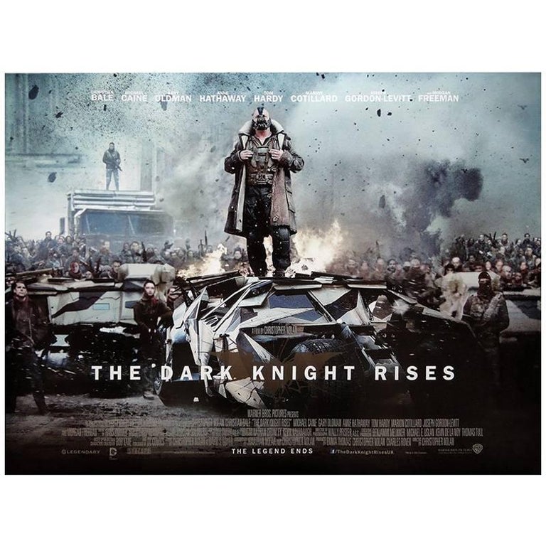 "The Dark Knight Rises" Film Poster, 2012 For Sale at 1stDibs